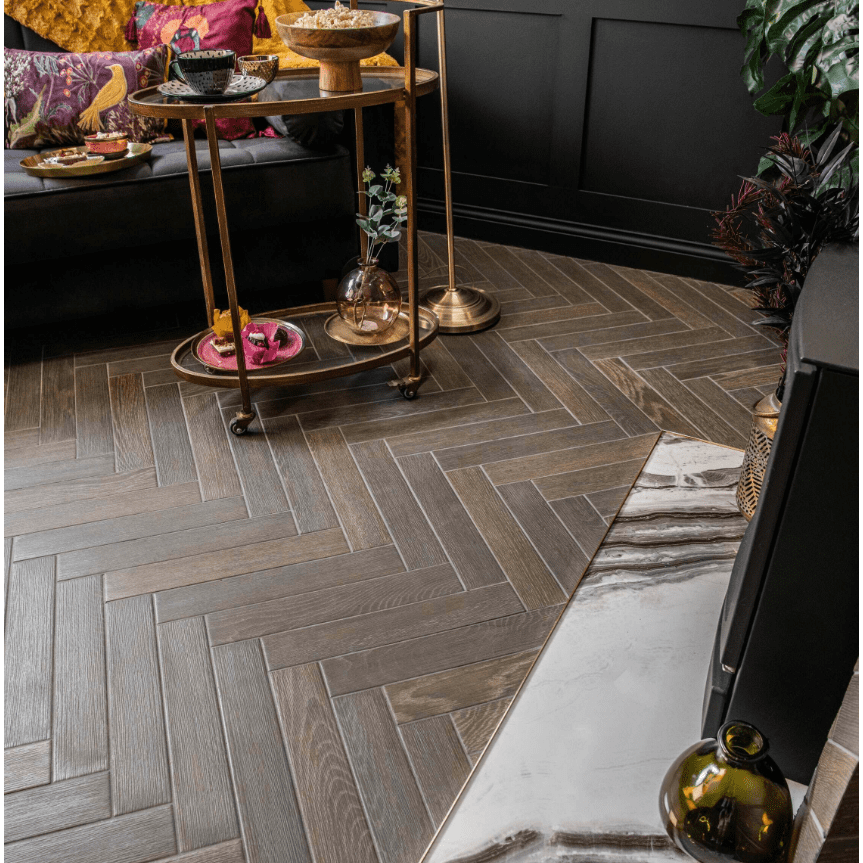Ancona Chocolate Wood Effect Tile 80x442x8.5mm – TF TILES