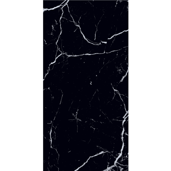Genova Black Polished Marble Effect 600x1200x9mm – TF TILES