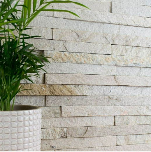 Ledgestone Ice White Split Face 300x150x10mm – TF TILES