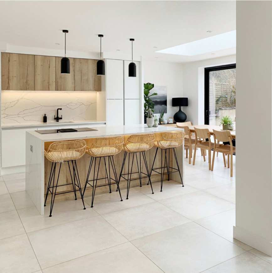 Open Stone Effect Blanco 800x800x9mm – TF TILES