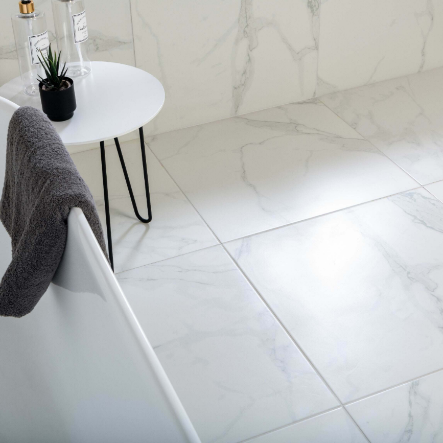 Palatina Matt Marble Effect Tile 605x605x8mm – TF TILES