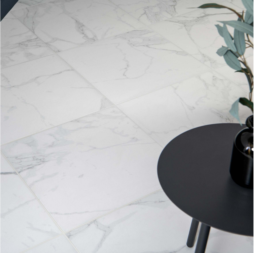 Palatina Matt Marble Effect Tile 605x605x8mm – TF TILES