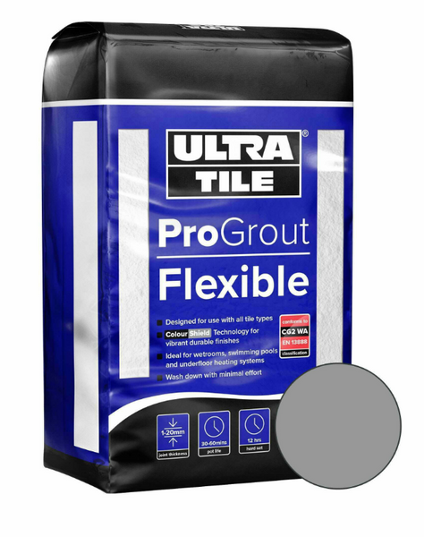 Grout - Ultra Tile Fix ProGrout Flexible 3KG - Grey – TF TILES