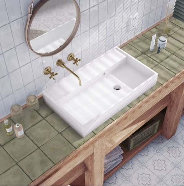 Splendours White Tile 75x150x6mm – TF TILES