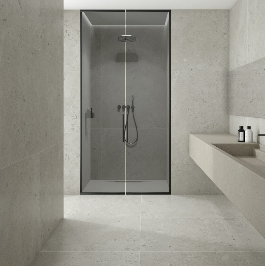 Coralina Perla Travertine Effect Tiles 900x900x10.5mm – TF TILES