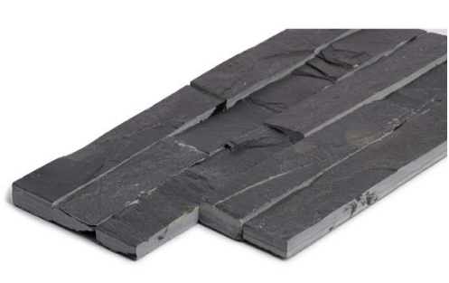 Ledgestone Black Slate Split Face 300x150x10mm – TF TILES