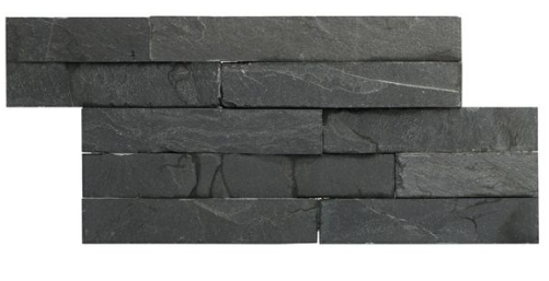 Ledgestone Black Slate Split Face 300x150x10mm – TF TILES