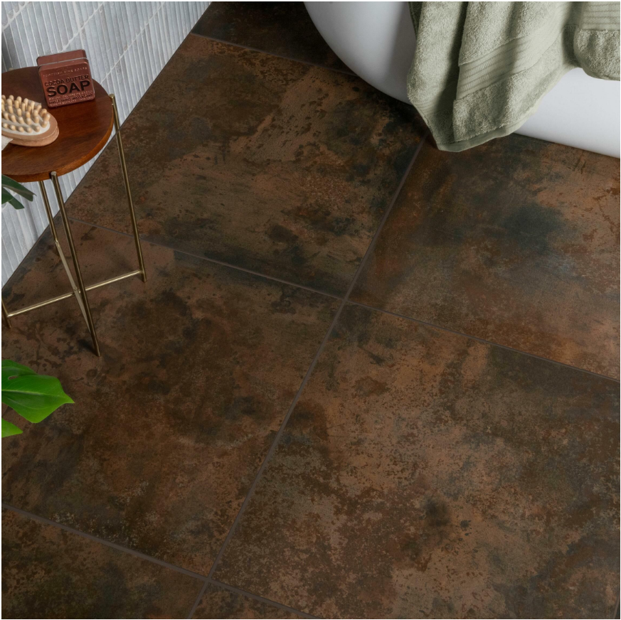 Metallique Cobre Lapato 600x600x10mm – TF TILES