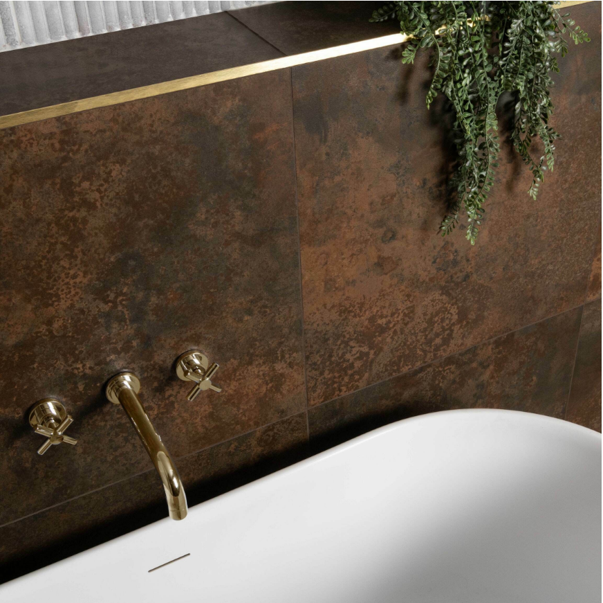 Metallique Cobre Lapato 600x600x10mm – TF TILES