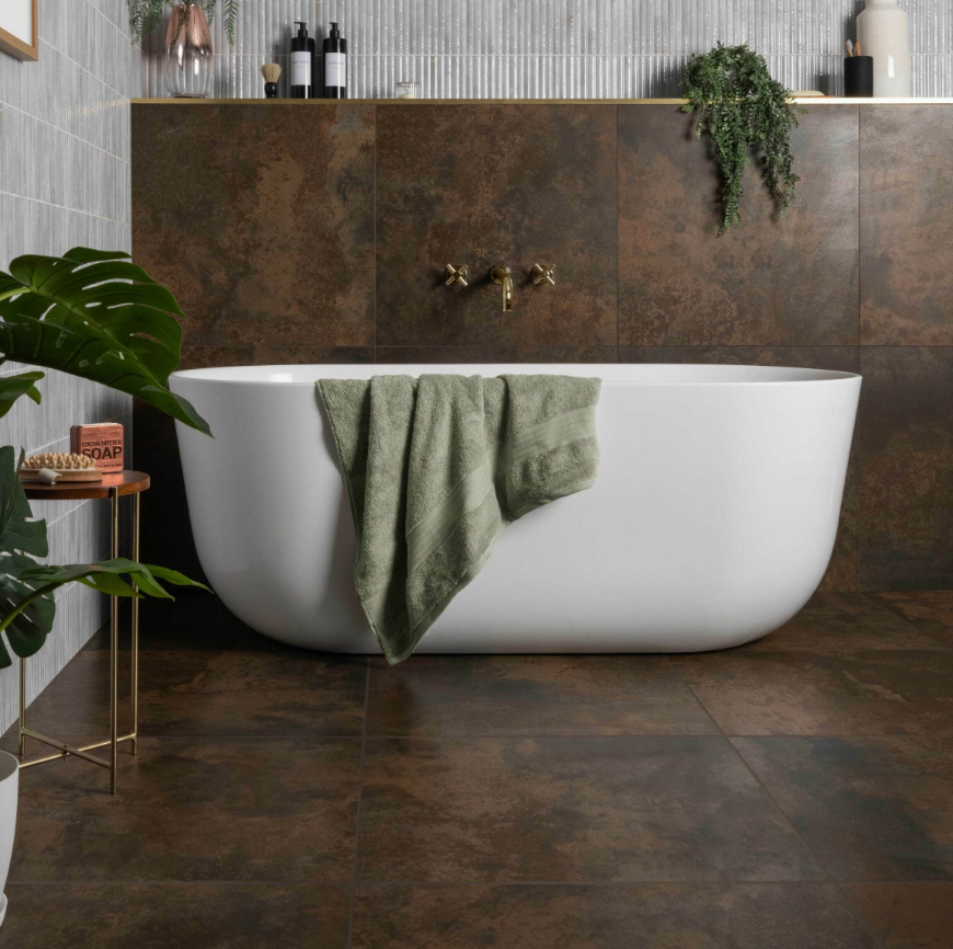 Metallique Cobre Lapato 600x600x10mm – TF TILES