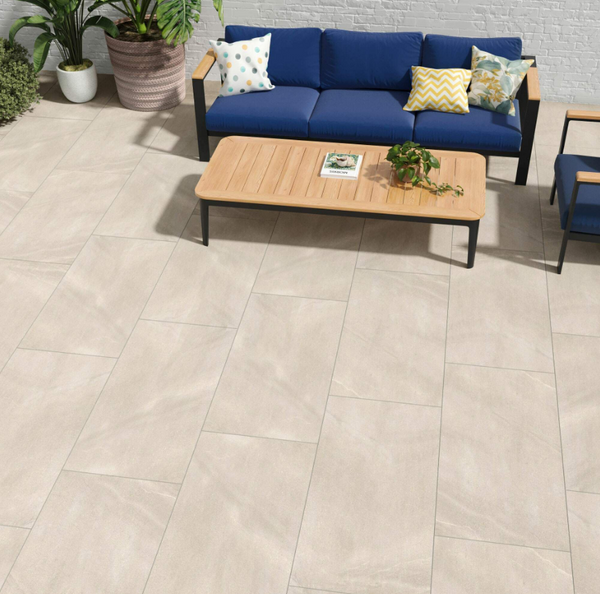New Pietra Moda Beige Outdoor Tiles 1200x600x20mm – TF TILES