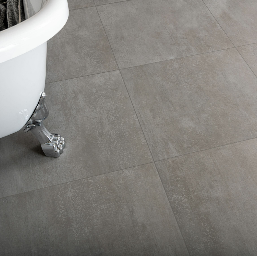 Porto Grey Matt Concrete Effect Tiles 585x585x8mm – TF TILES