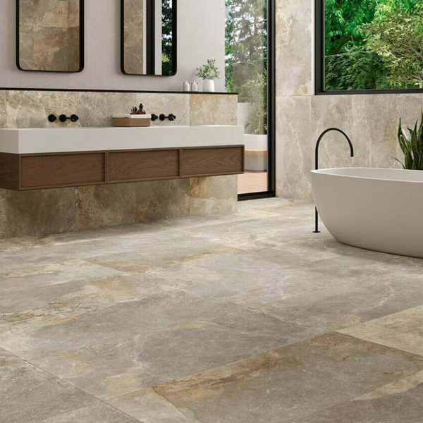 Strato Light Beige Slate Effect Matt 1200x595x10mm – TF TILES