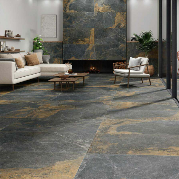 Strato Natural Rustic Black Slate Effect Matt 1200x595x10mm – TF TILES